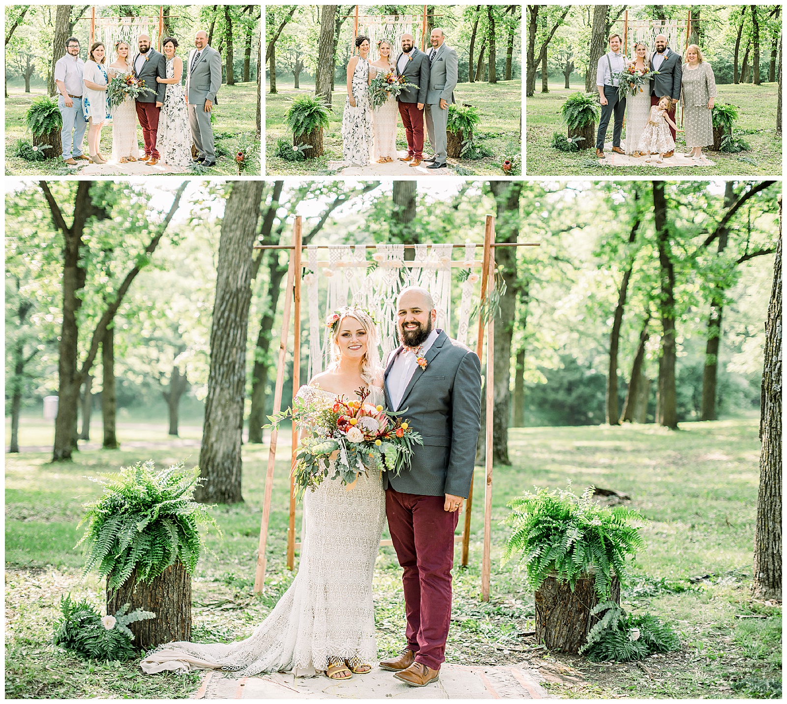 Intimate Boho Inspired Iowa Wedding - wyrickphotography.com