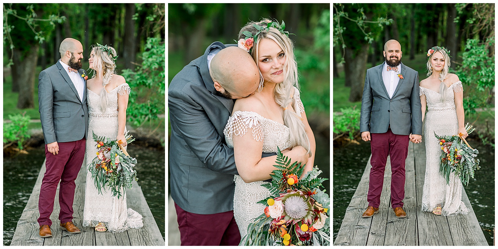 Intimate Boho Inspired Iowa Wedding | wyrickphotography.com